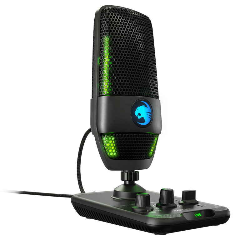 ROCCAT Torch USB Microphone, Studio-Grade Audio, PC Computer Gaming ...