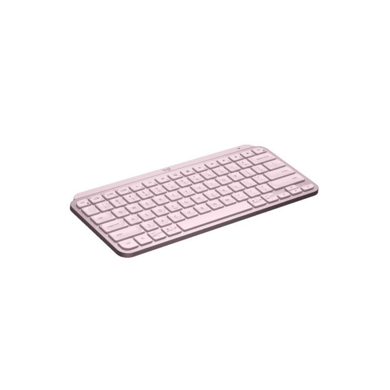 Logitech MX Keys Mini Minimalist Wireless Illuminated Keyboard - Pink