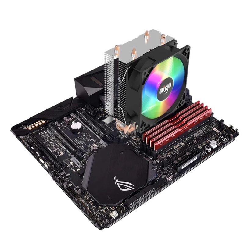 Aigo ICE200 2 Heat Pipes 90mm Fan CPU Air Cooler - LGA 1700 Supported ...