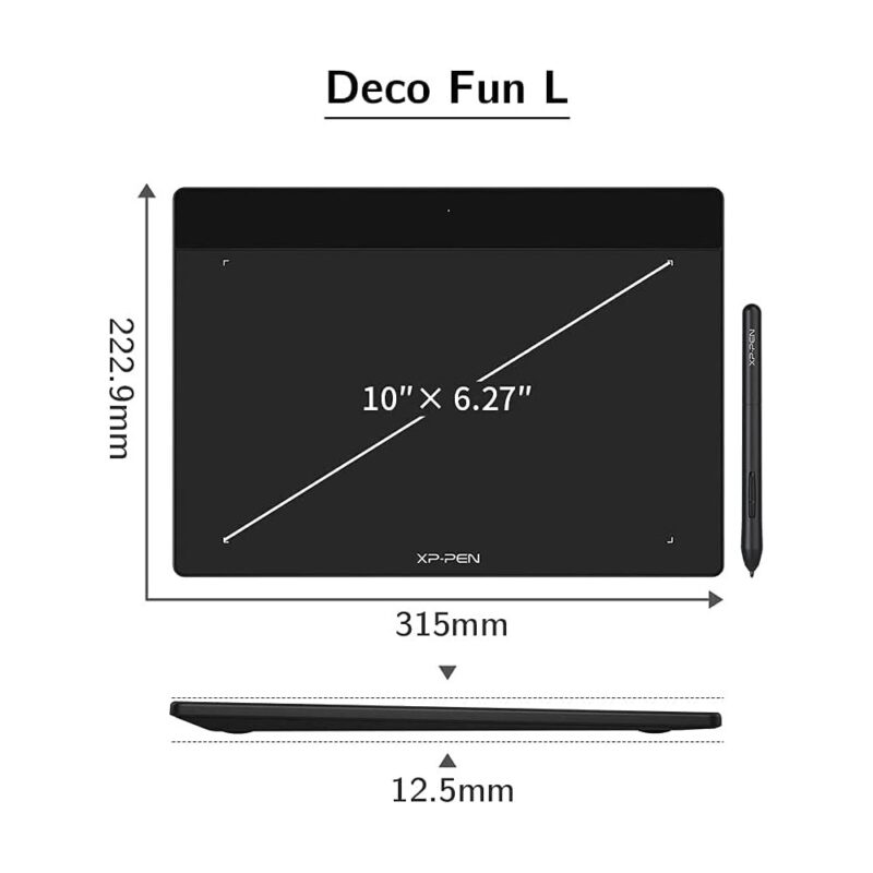 XP Pen Deco L 10 x 6 inches Graphics Tablet