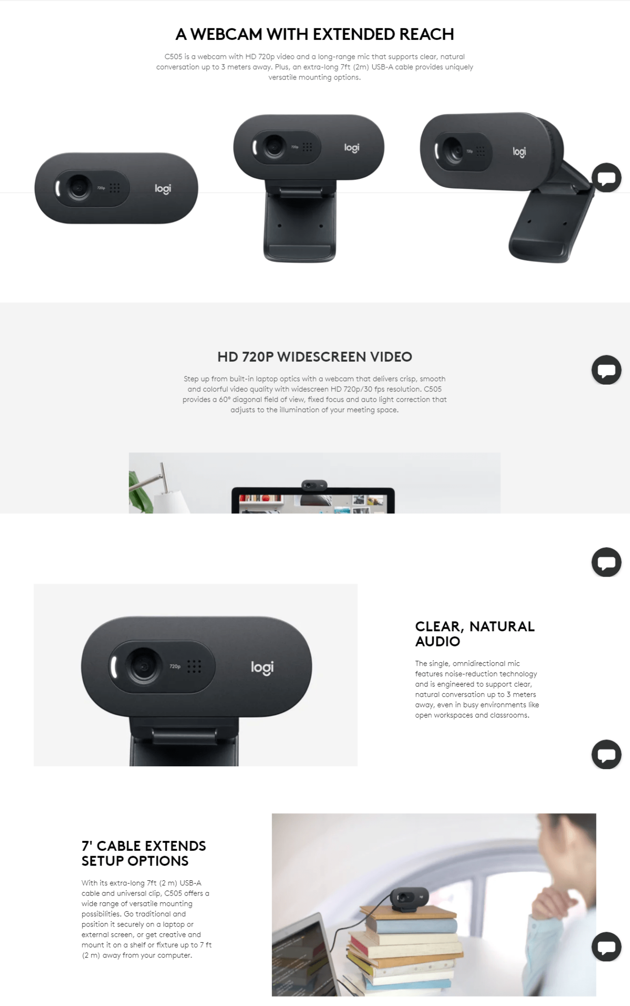 Logitech C505 HD Webcam