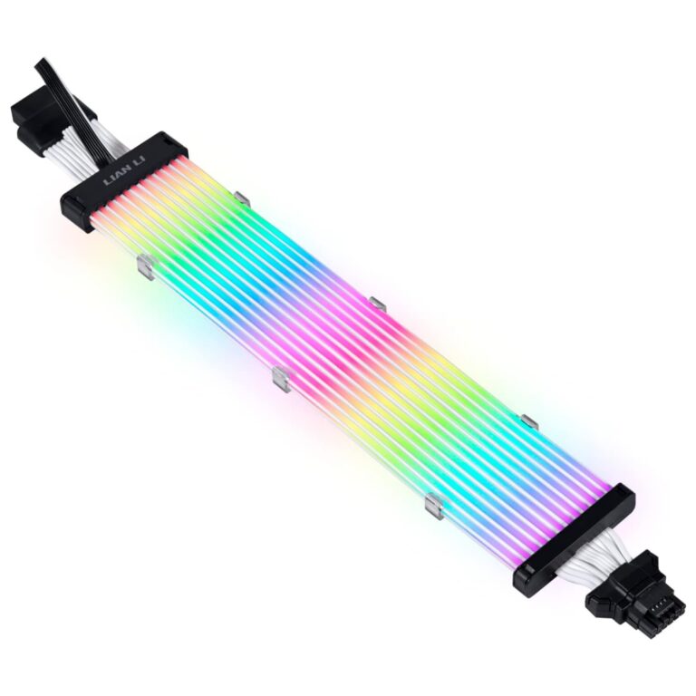 Lian-Li Strimer Plus V2 12VHPWR (12+4 To 12+4 Pin) 12 Light Guides ARGB ...