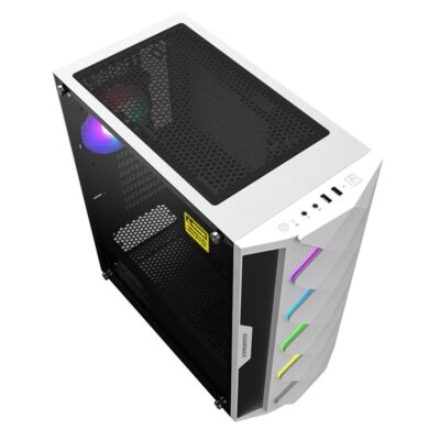 GameMax Diamond COC ARGB Mid-Tower PC Gaming Case, ATX, 3 Pin AURA Male ...