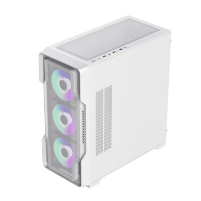 GAMEMAX Siege Tempered Glass ATX Mid Tower Computer Case - White