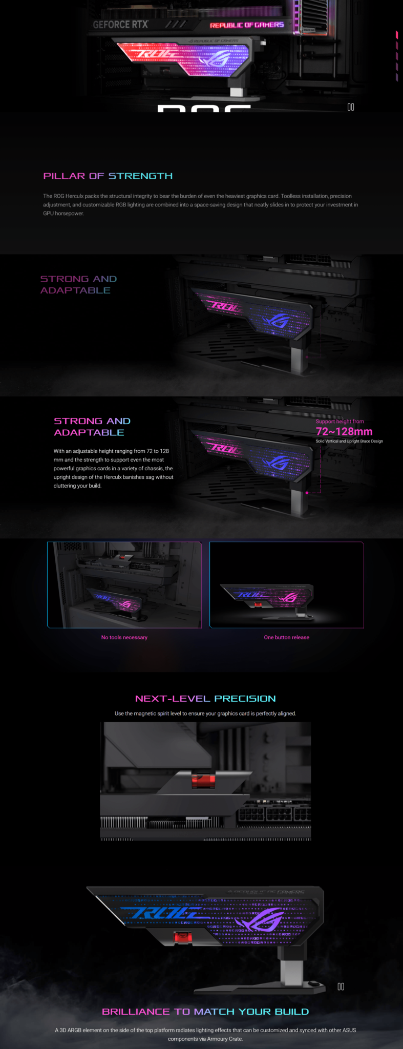 ASUS ROG Herculx XH01 Graphics Card Holder