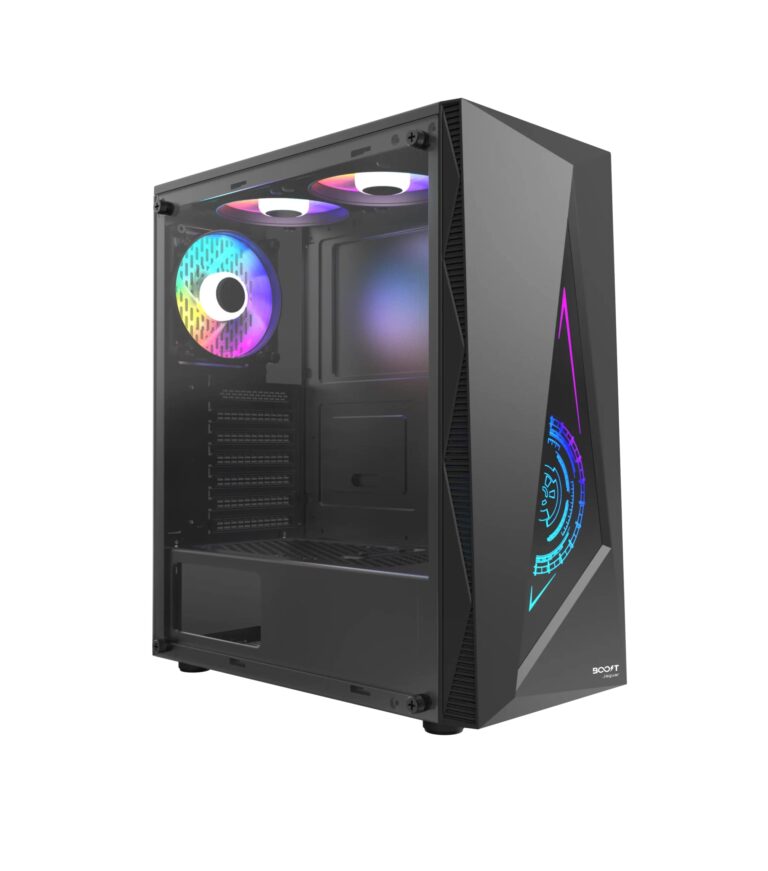 Boost Jaguar PC Case ATX and M-ATX With 3 Pre-Installed RGB Fans - Free ...