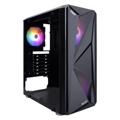 Boost Tiger RGB Mid-Tower ATX Case With 3 RGB Fans - Free Shipping