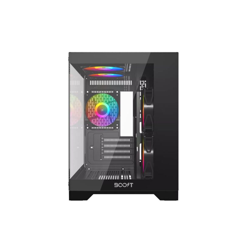 Boost Panda Tempered Glass M-ATX Gaming PC Case - Free Shipping