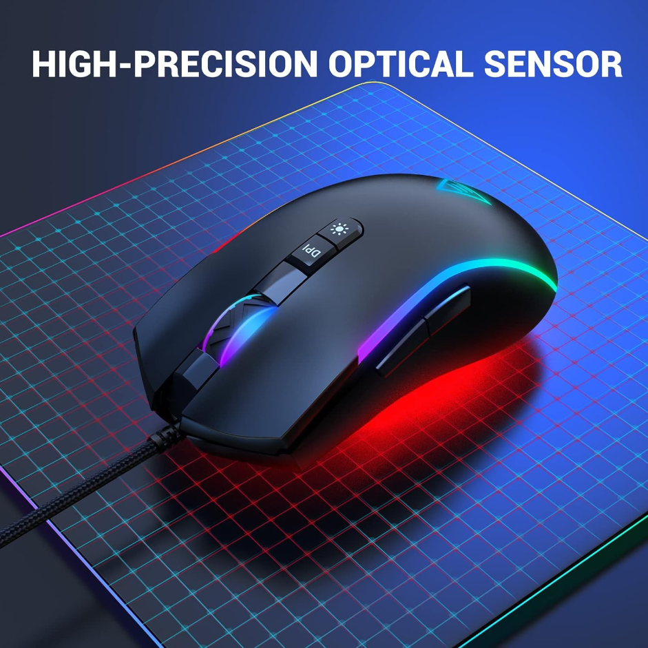 EKSA EM110 RGB Gaming Mouse – Wired