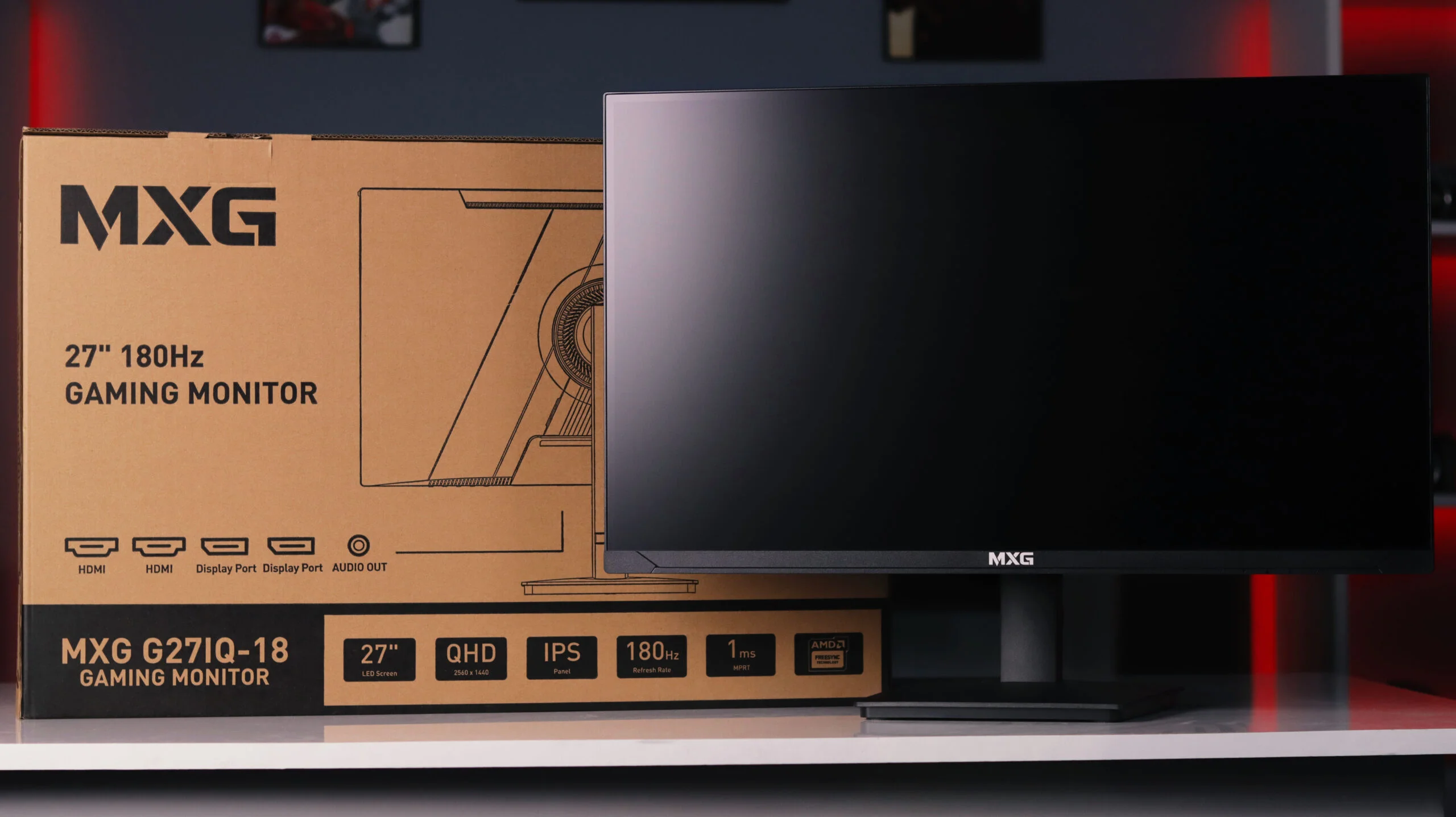 MXG G27IQ-18 27″ 180Hz IPS Gaming Monitor