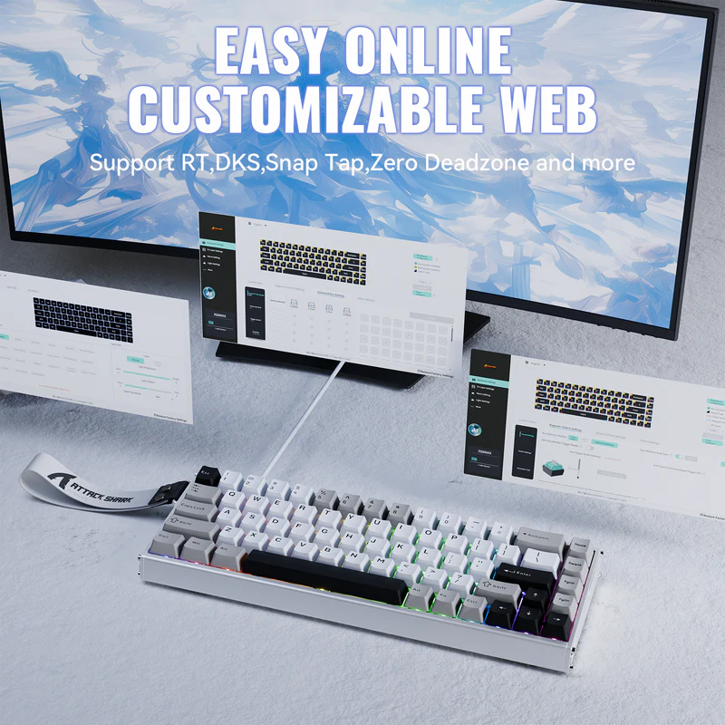 ATTACK SHARK X68MAX HE Rapid Trigger Keyboard