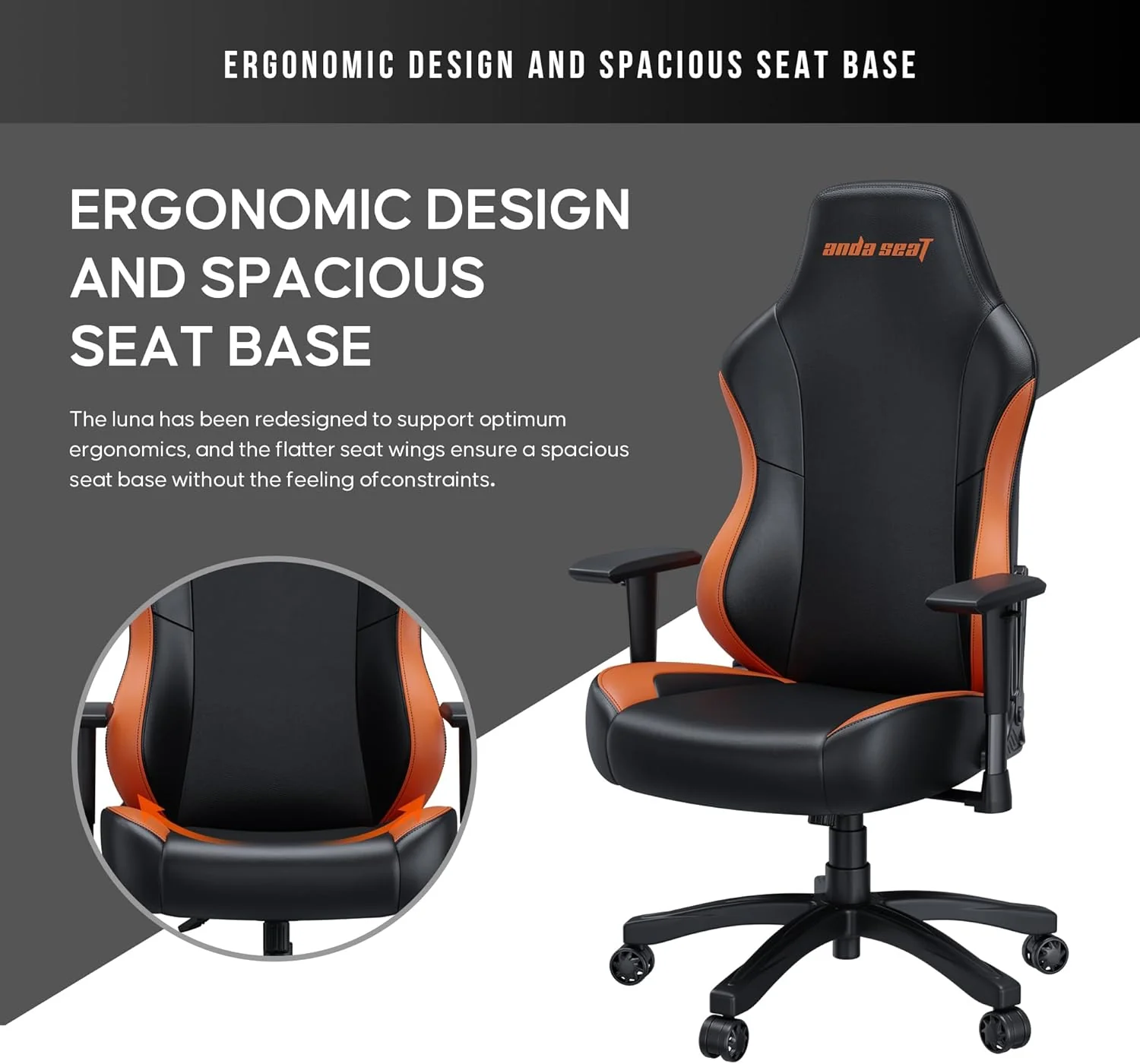 AndaSeat Luna PVC Leather Large Gaming Chair