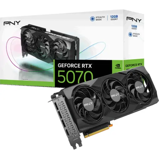 PNY GeForce RTX 5070 12GB Stealth Graphics Card
