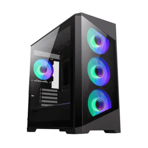 GameMax DESTROYER TGB Micro-ATX 4 ARGB Fans, Tempered Glass Panels ...