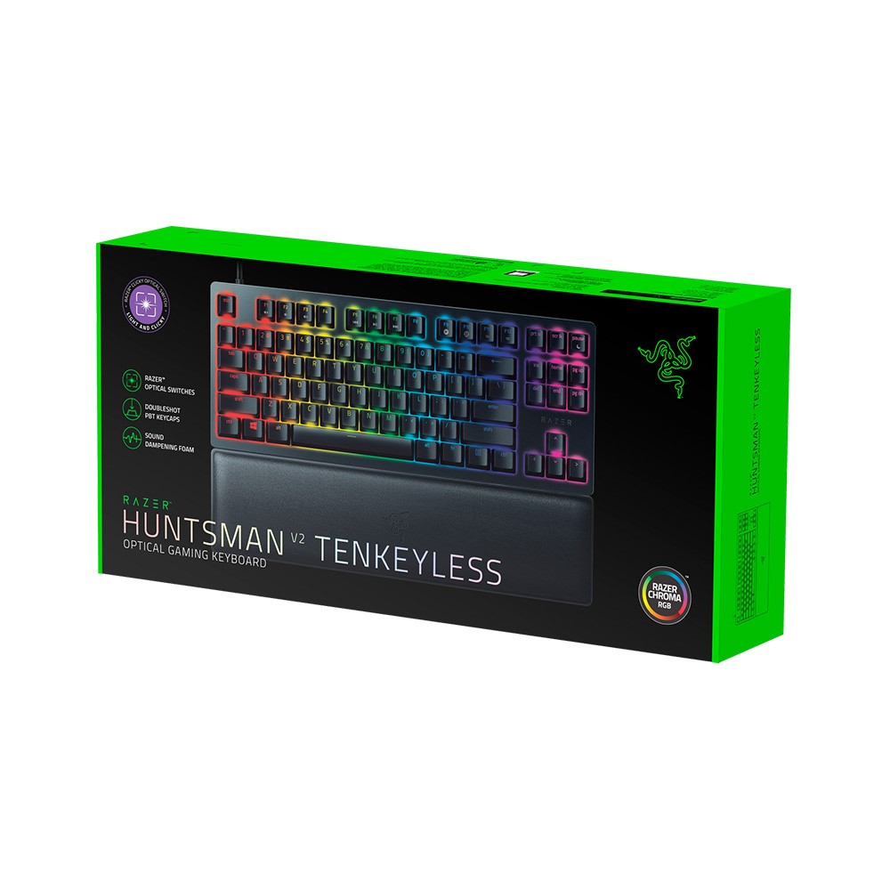 Razer Huntsman V2 TKL Tenkeyless Gaming Keyboard – Purple Switch