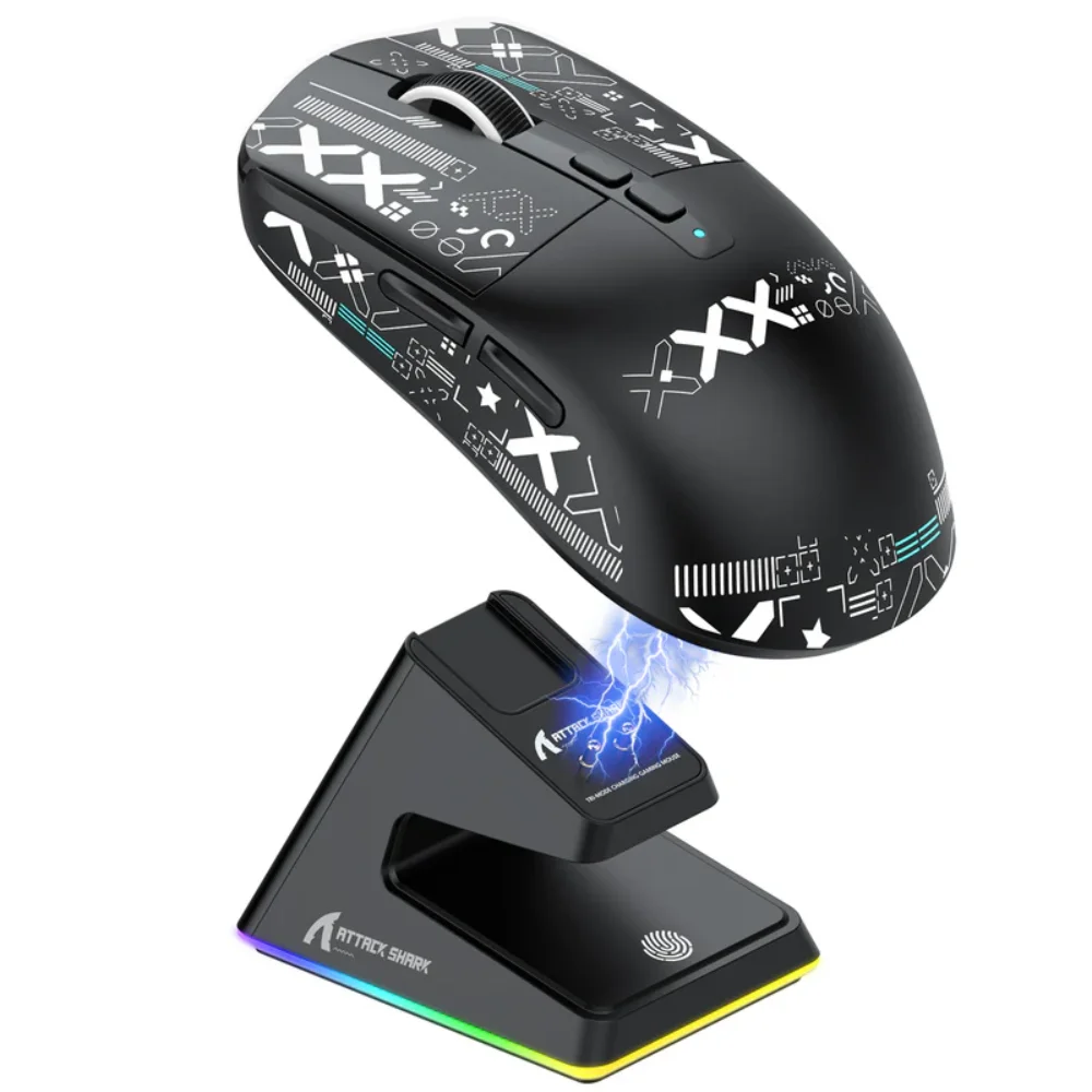 ATTACK SHARK X6 Gaming Mouse w/ Charging Dock