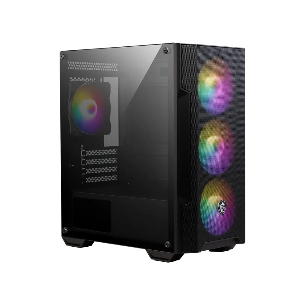 MSI MAG Forge M100A MATX Tower Tempered Glass PC Case
