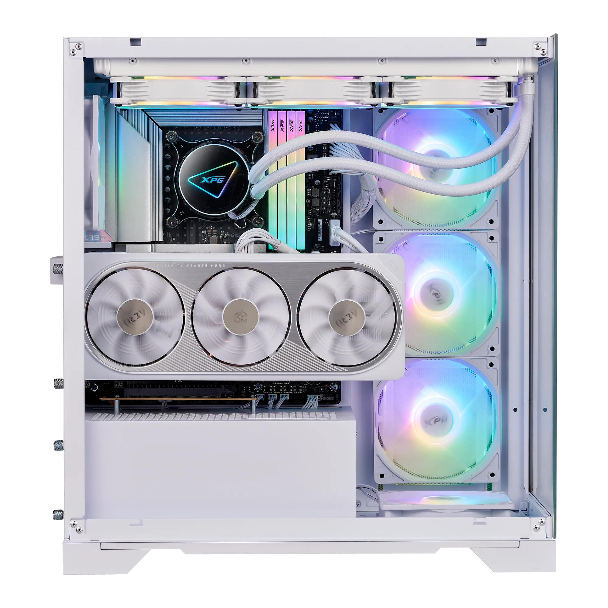 XPG Invader X Mid-Tower PC Case – White